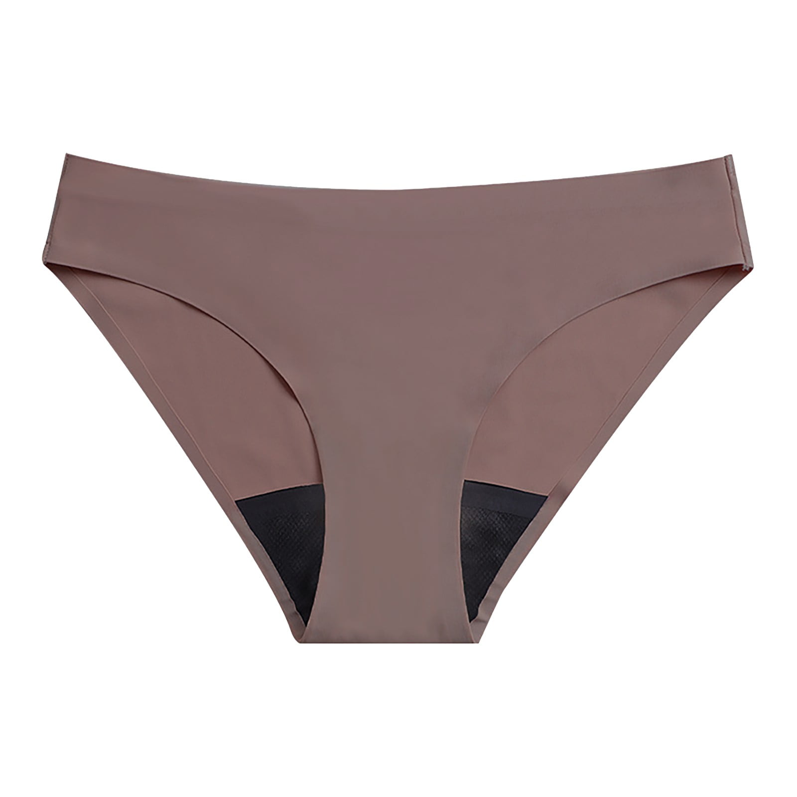 Brown Swim Shorts Women's Menstrual Underwear Basic Full Coverage Mid ...