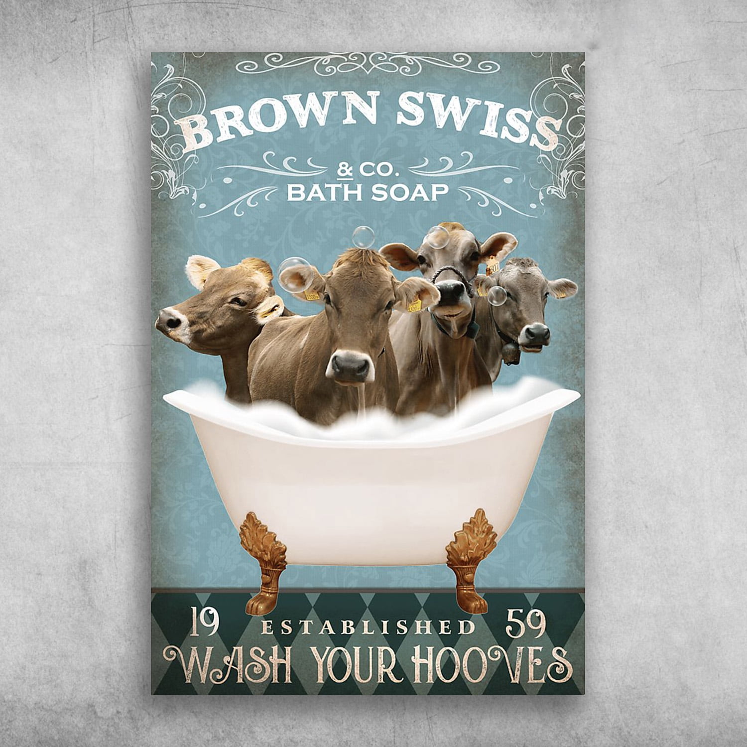 Brown Swiss Cows In Bath Soap - Brown Swiss, CO. Bathsoap, 19 ...