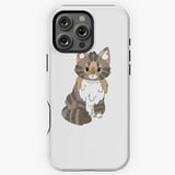 Brown Tabby Norwegian Forest Cat Kawaii Art Phone Case Compatible ...