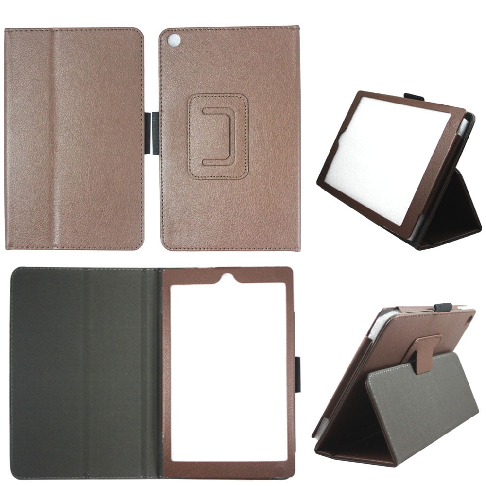 Brown Tablet Folio Case for Amazon Kindle Fire HD 8 (6th Generation ...