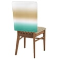 Brown and Teal Gradient Chair Back Covers Set of 6 Minimalist Camel ...