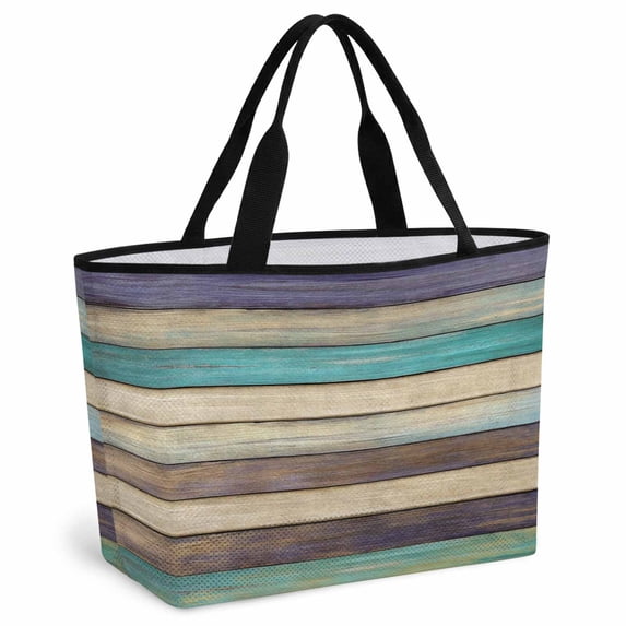 Brown Teal Home Mesh Beach Bag for Women Men,Large Beach Tote ...