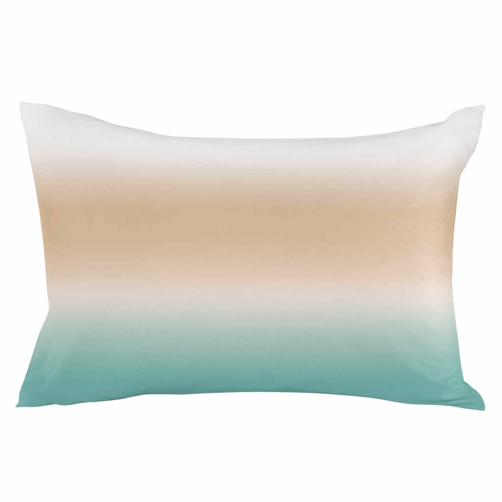 Brown Teal Ombre Throw Pillow Cover 20 x 26 Inch Decorative Pillow ...