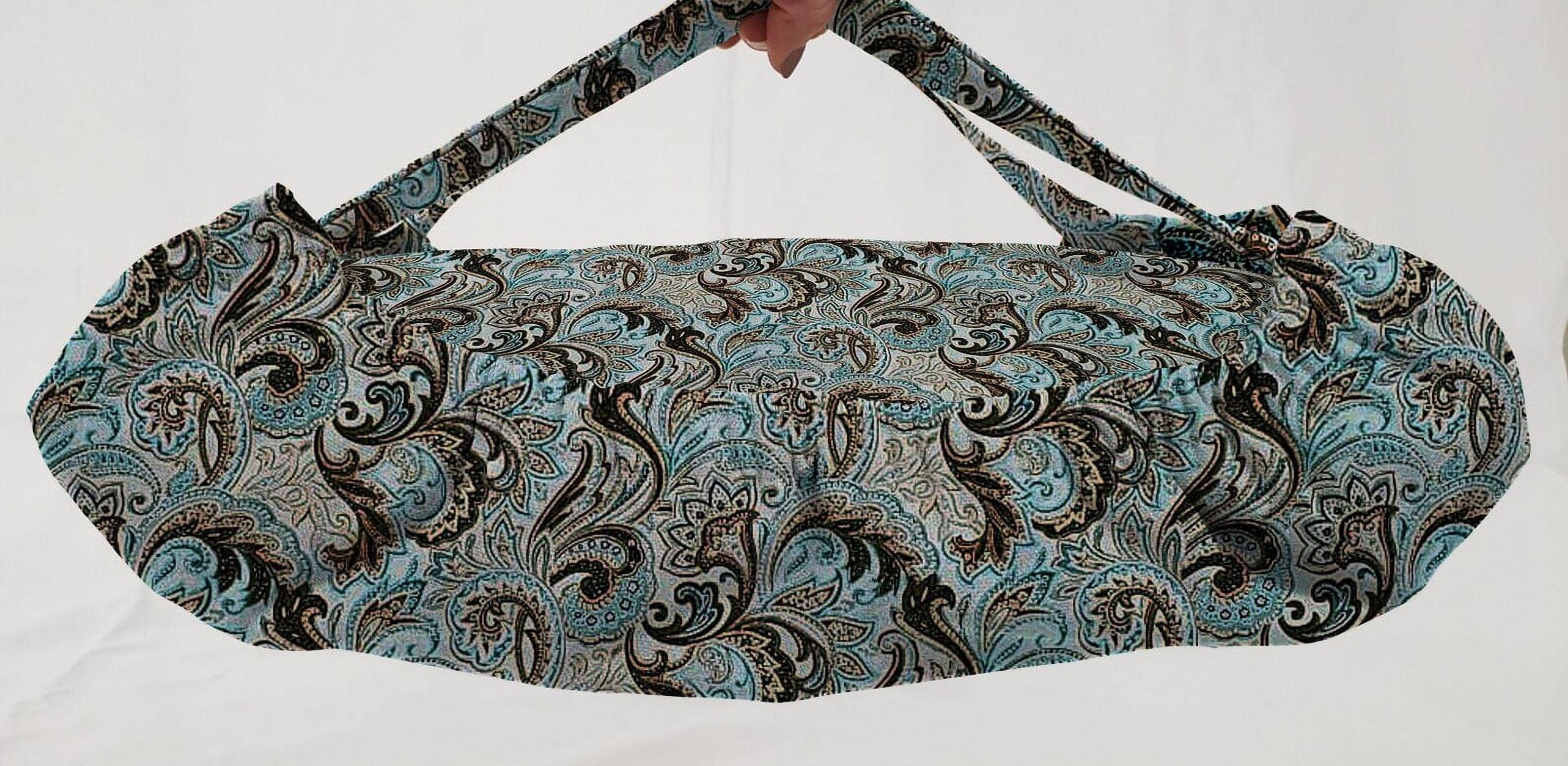 Brown & Teal Paisley Casserole Baking Pan or Pie Plate Cozy and Carrier ...