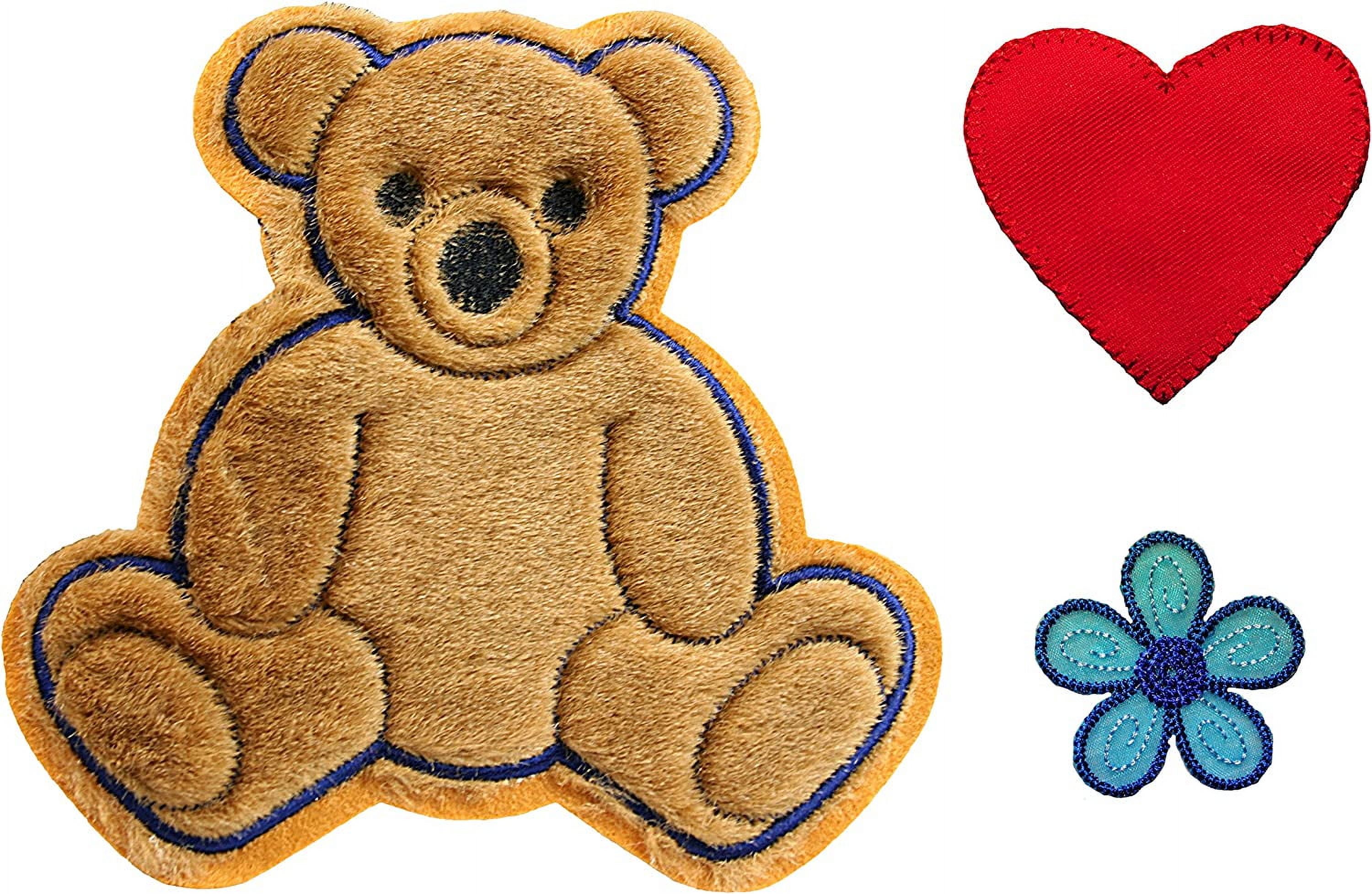Brown Teddy Bear Blue Flower Kaylee Firefly Costume Embroidered Sew On Patches Applique DIY ...