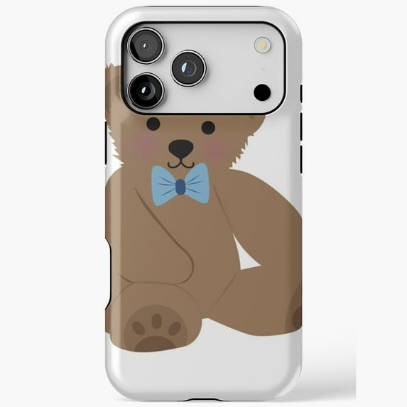 Brown Teddy Bear Cute Artwork Design Protective and Compatible iPhone ...