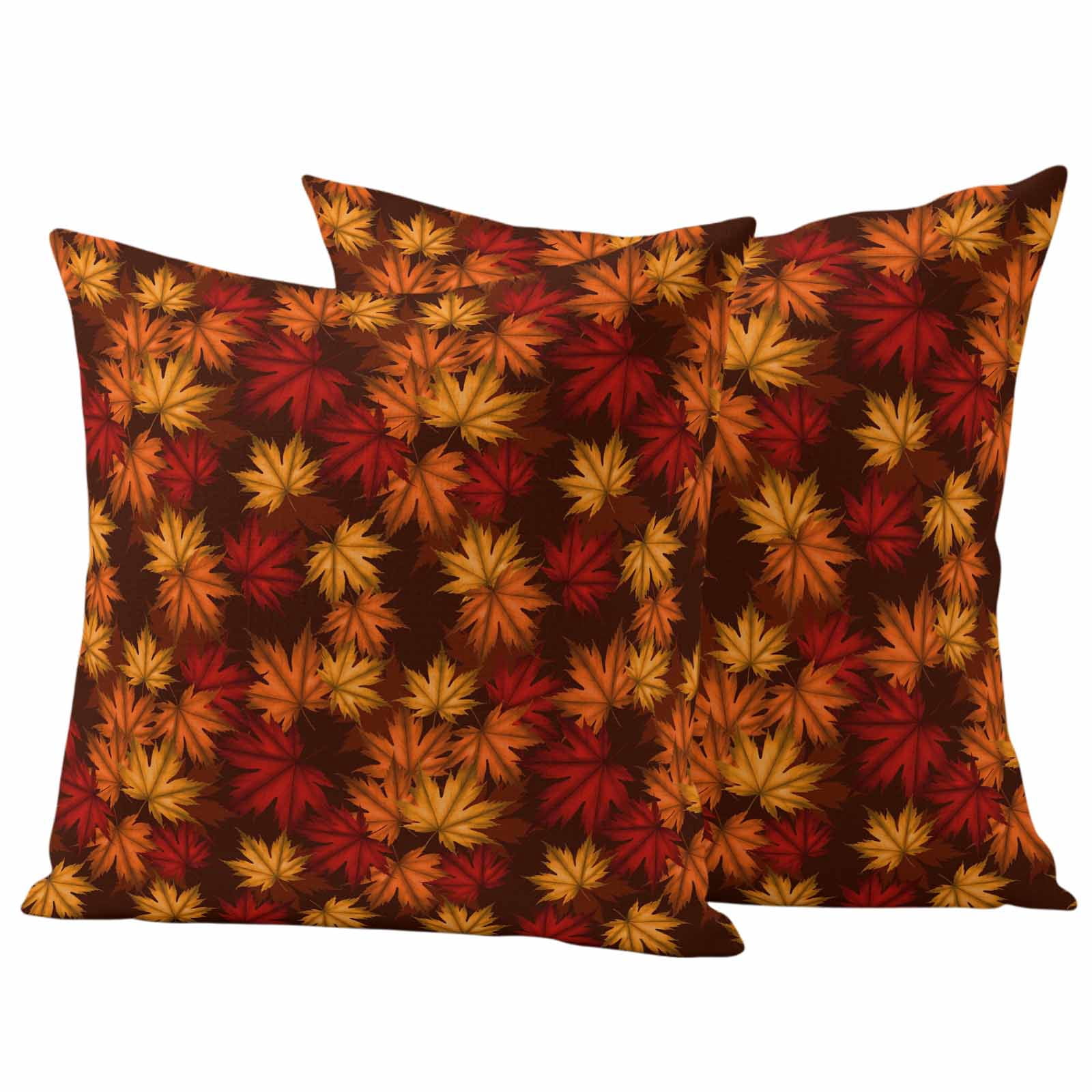Brown Thanksgiving Outdoor Pillow Covers 18"x18" Set of 2,Waterproof ...