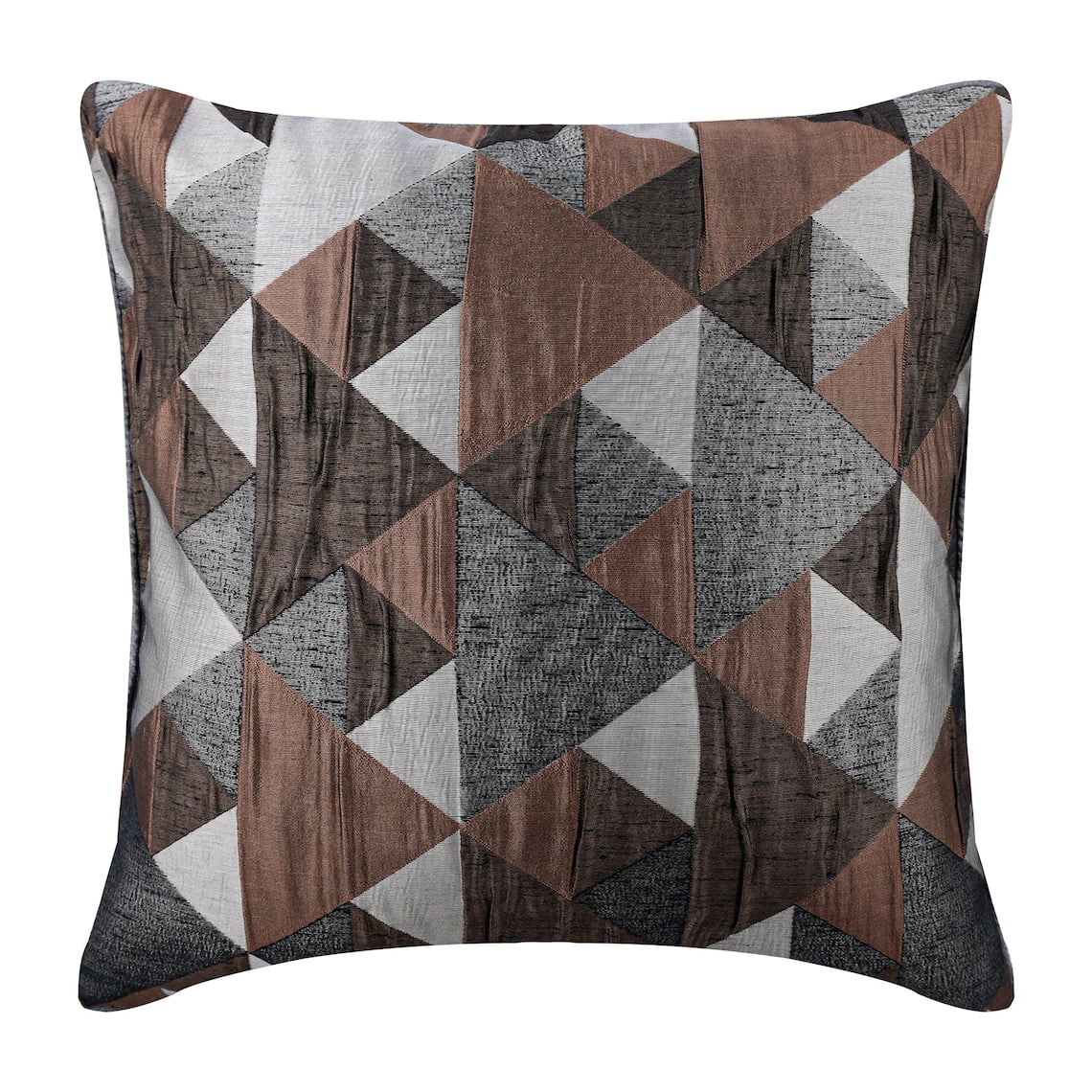 Brown Throw Pillow Cover, Optic Japanese Geometric Pillow Cover, 14x14 ...