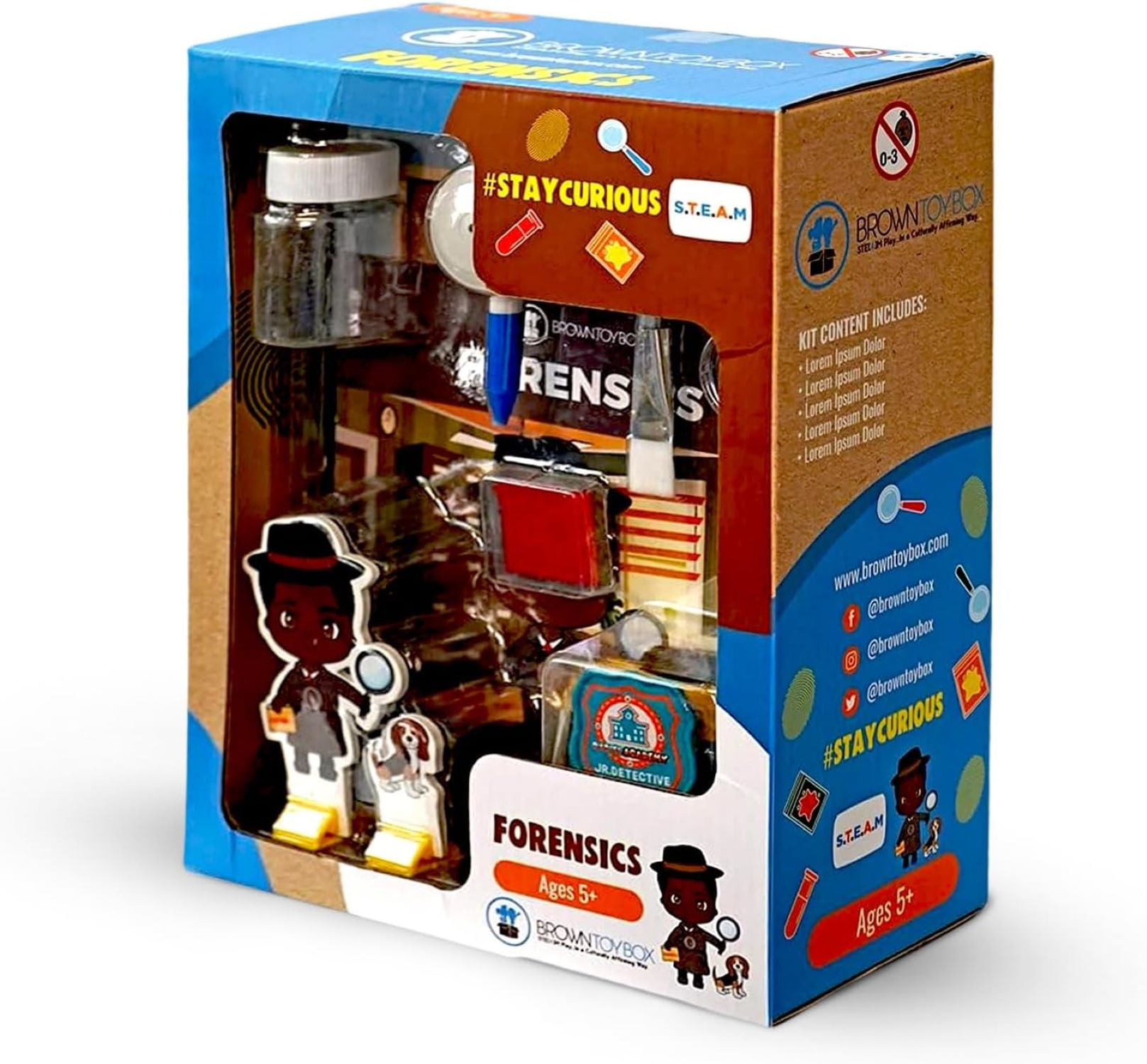 Brown Toy Box Jaylen Forensics STEAM Kit for Science and Detective ...
