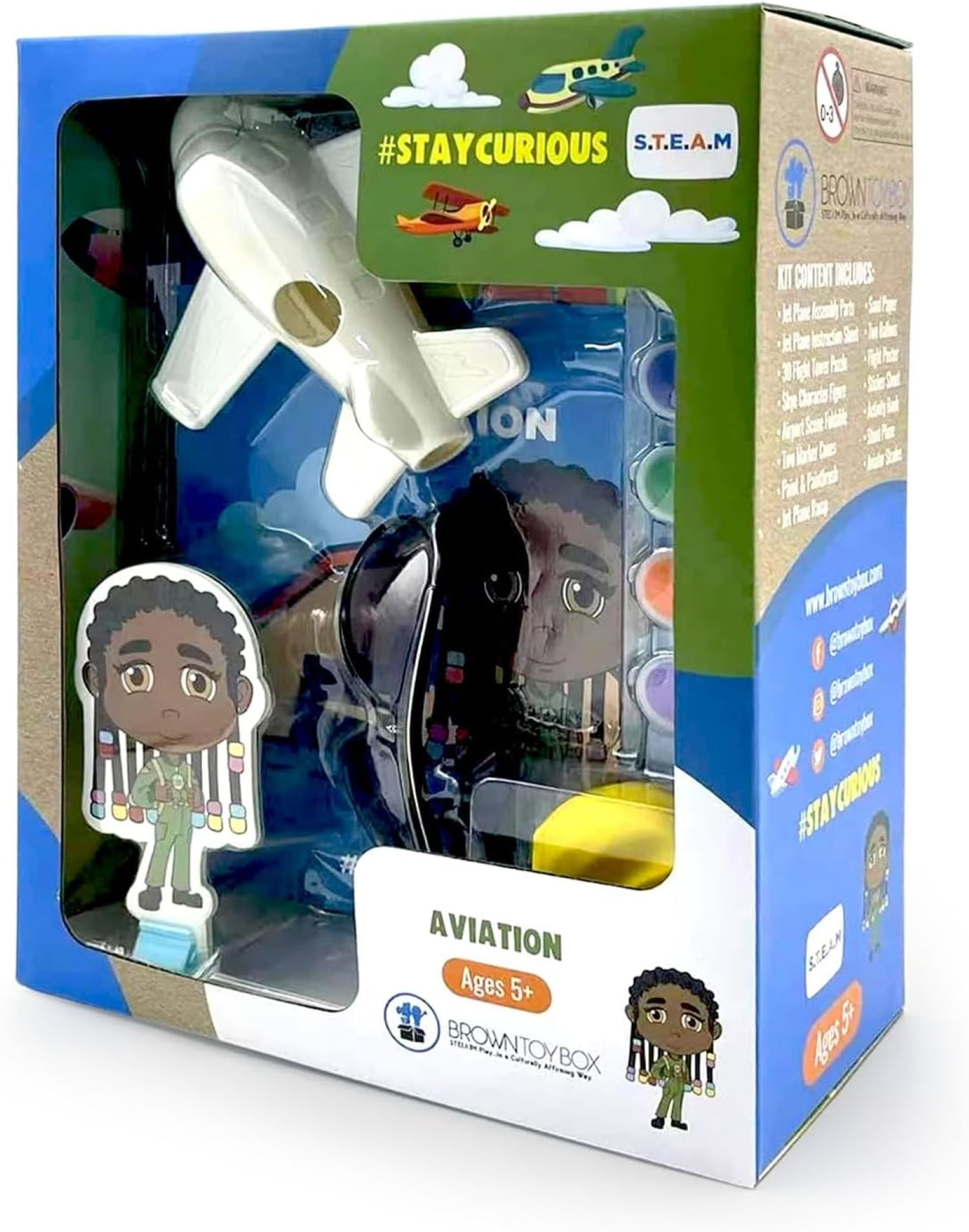 Brown Toy Box Skye Aviation Kit for Ages 8+ with 1 Piece Count ...