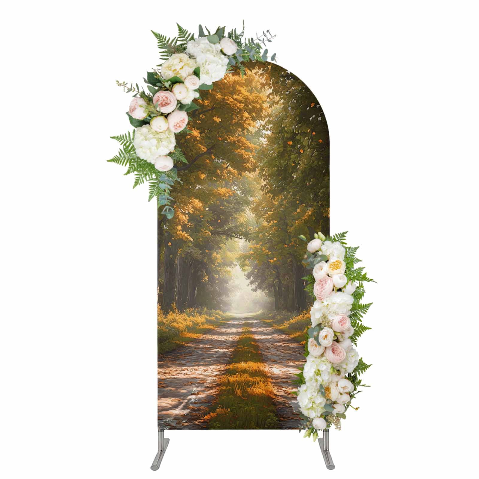 Brown Trees Arch Backdrop Cover, Spandex Fitted Wedding Arch Cover ...
