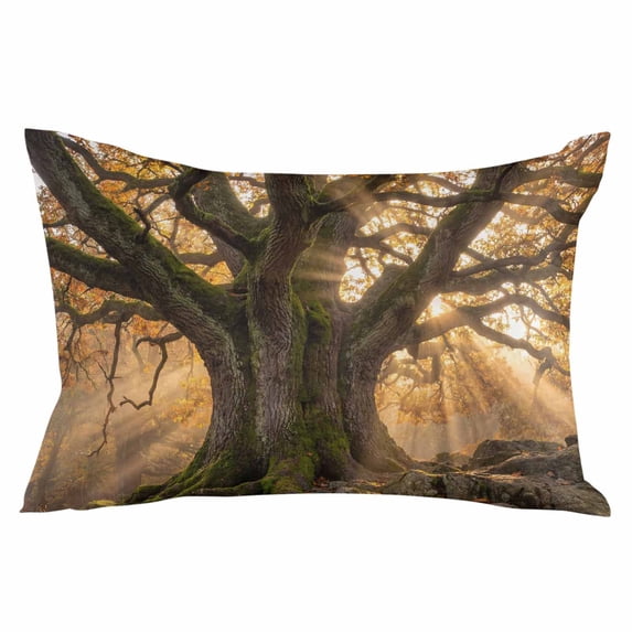 Brown Trees Throw Pillow Cover 20 x 30 Inch Decorative Pillow Cover ...