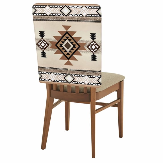 Brown Triangle Combination Chair Back Covers Set of 4, Bohemian Luxury ...