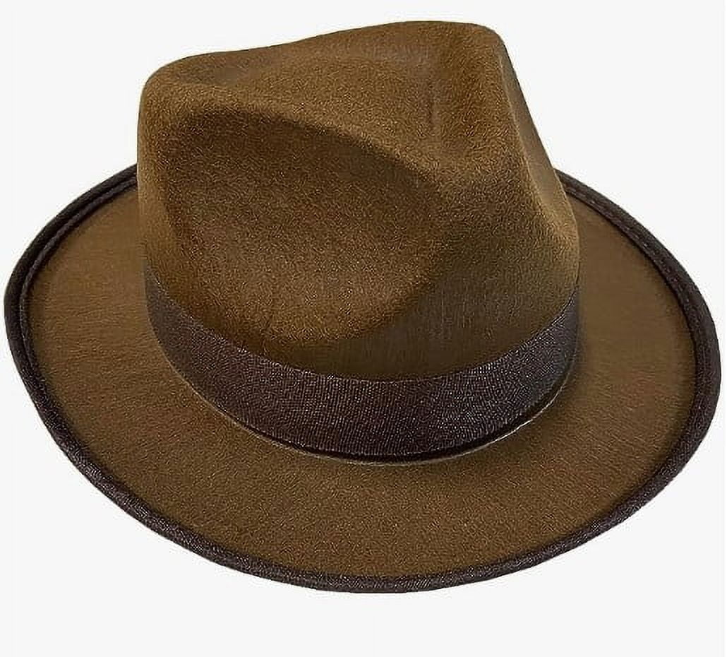 Brown Trilby Fedora Costume Accessory - Walmart.com