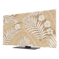 Brown Tropical Plants TV Cover for 50 Inch Screen,Stretch Fabric ...