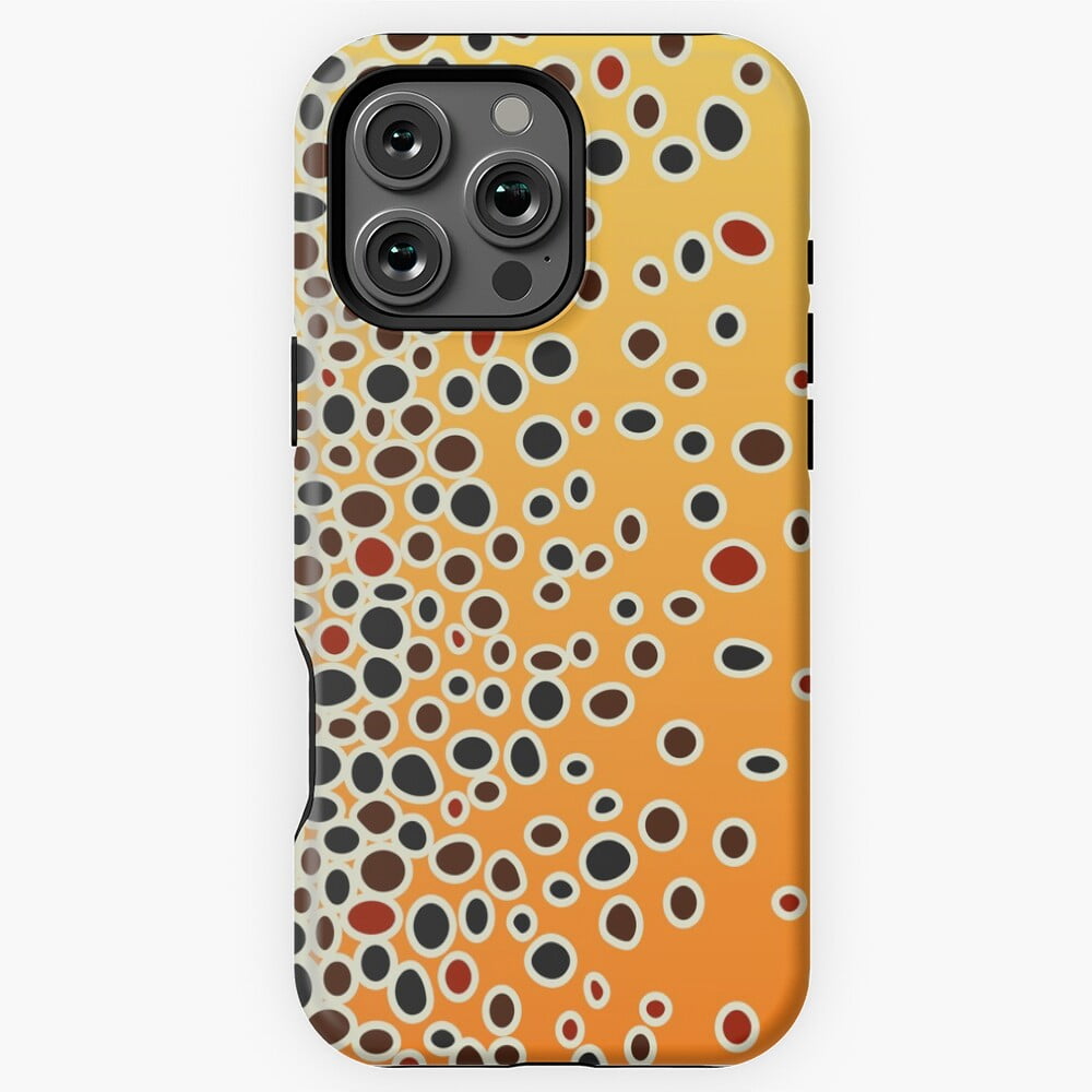 Brown Trout Skin Natural Texture Art iPhone Case 11 12 13 14 15 16 17 ...