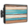 Brown Turquoise Board Outdoor TV Cover 40 to 43 Inch Abstract Wood ...