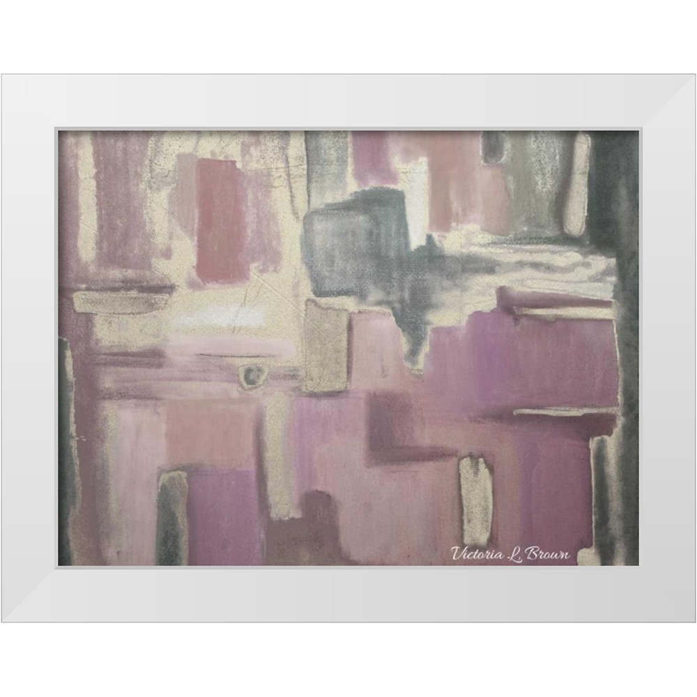 Brown,Victoria 32x25 White Modern Wood Framed Museum Art Print Titled ...