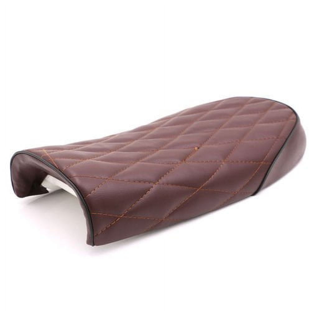 Brown Vintage Flat Brat Cafe Racer Seat For Honda Kawasaki Suzuki XJ ...