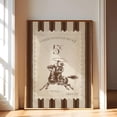 Brown Vintage Striped Rodeo Print, Western Bedroom Poster, Poster Home ...
