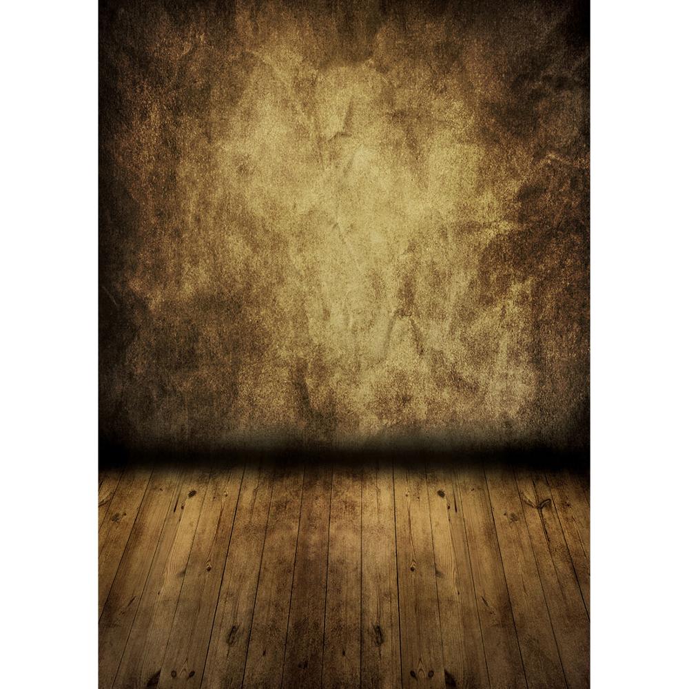 Brown Wall Wooden Floor Photographic Backgrounds Children Baby Vinyl ...
