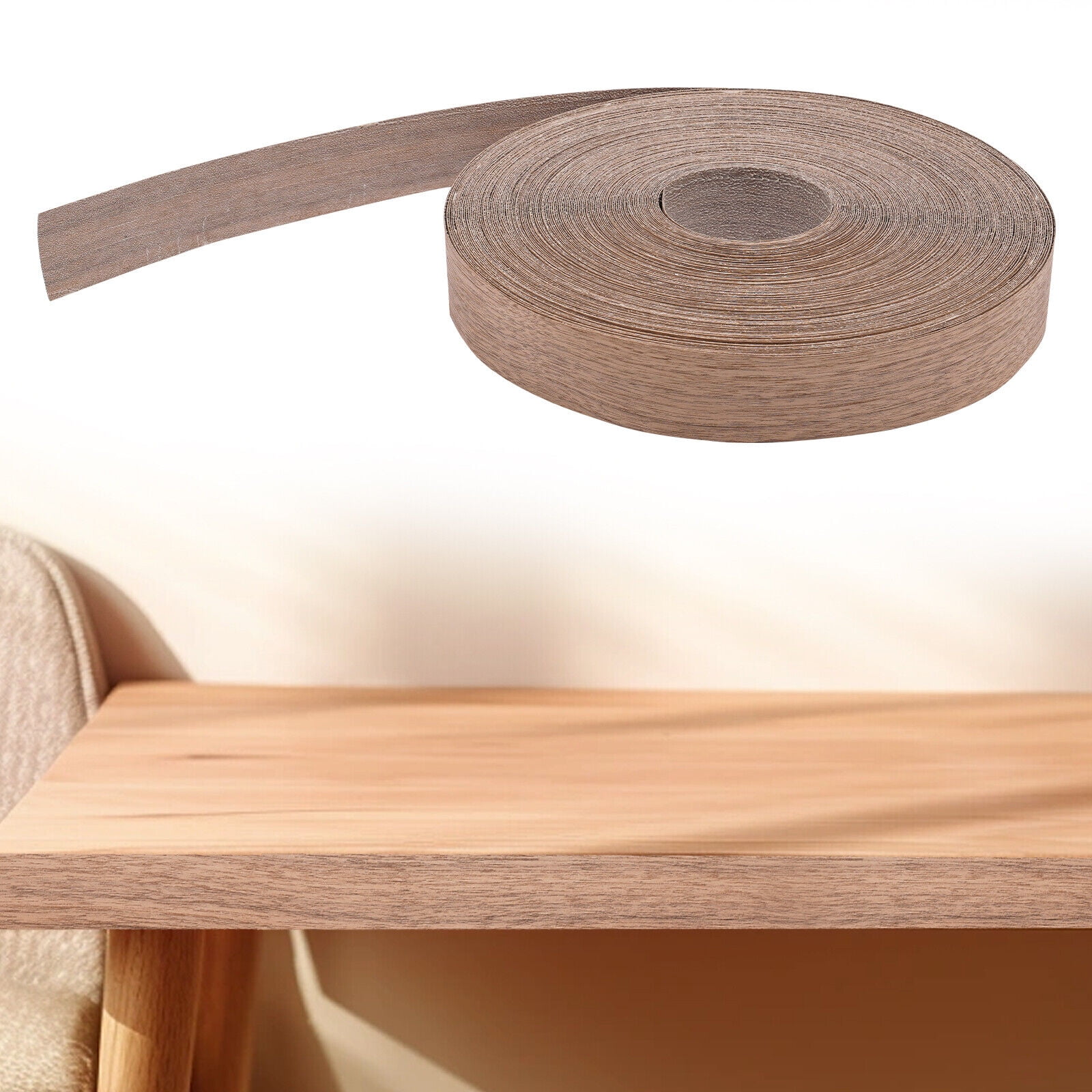 Brown Walnut Wood Veneer-Roll, 3000In*2In Plywood Edge Banding Strips ...