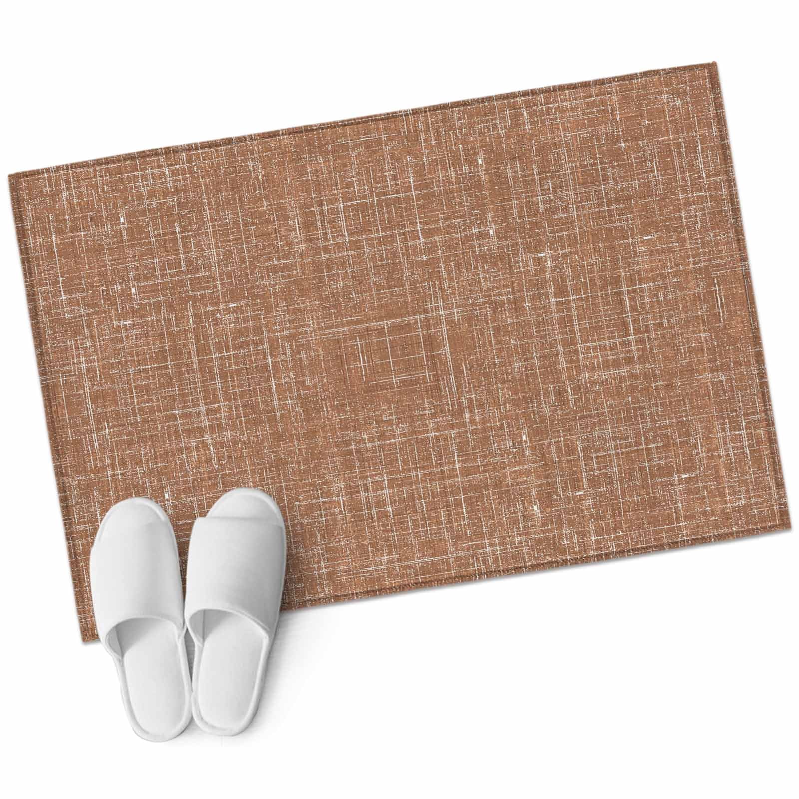 Brown Washable Small Entryway Area Rugs 2'x3', Abstract Modern ...