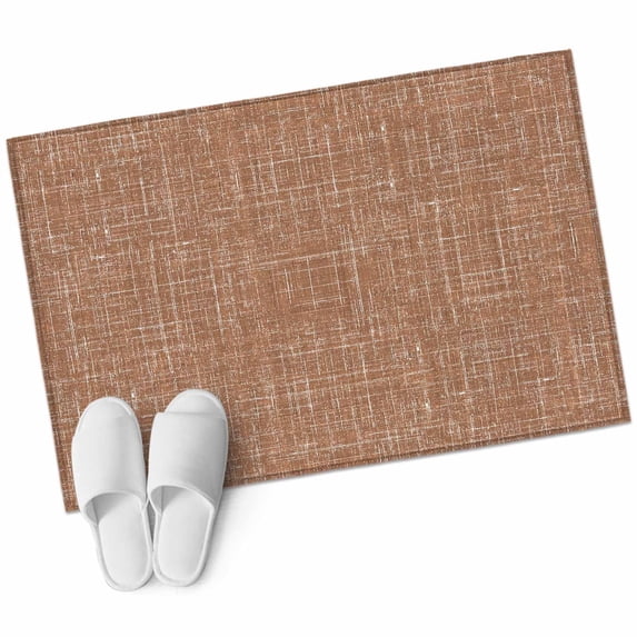 Brown Washable Small Entryway Area Rugs 2'x3', Abstract Modern ...