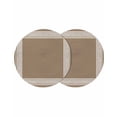 Brown White Greek Key Pattern Round Table Placemats set of 2, Geometric ...