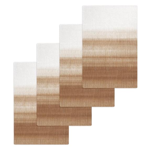 Brown White Ombre Kitchen Dish Towels for Drying Dishes Set of 4 ...