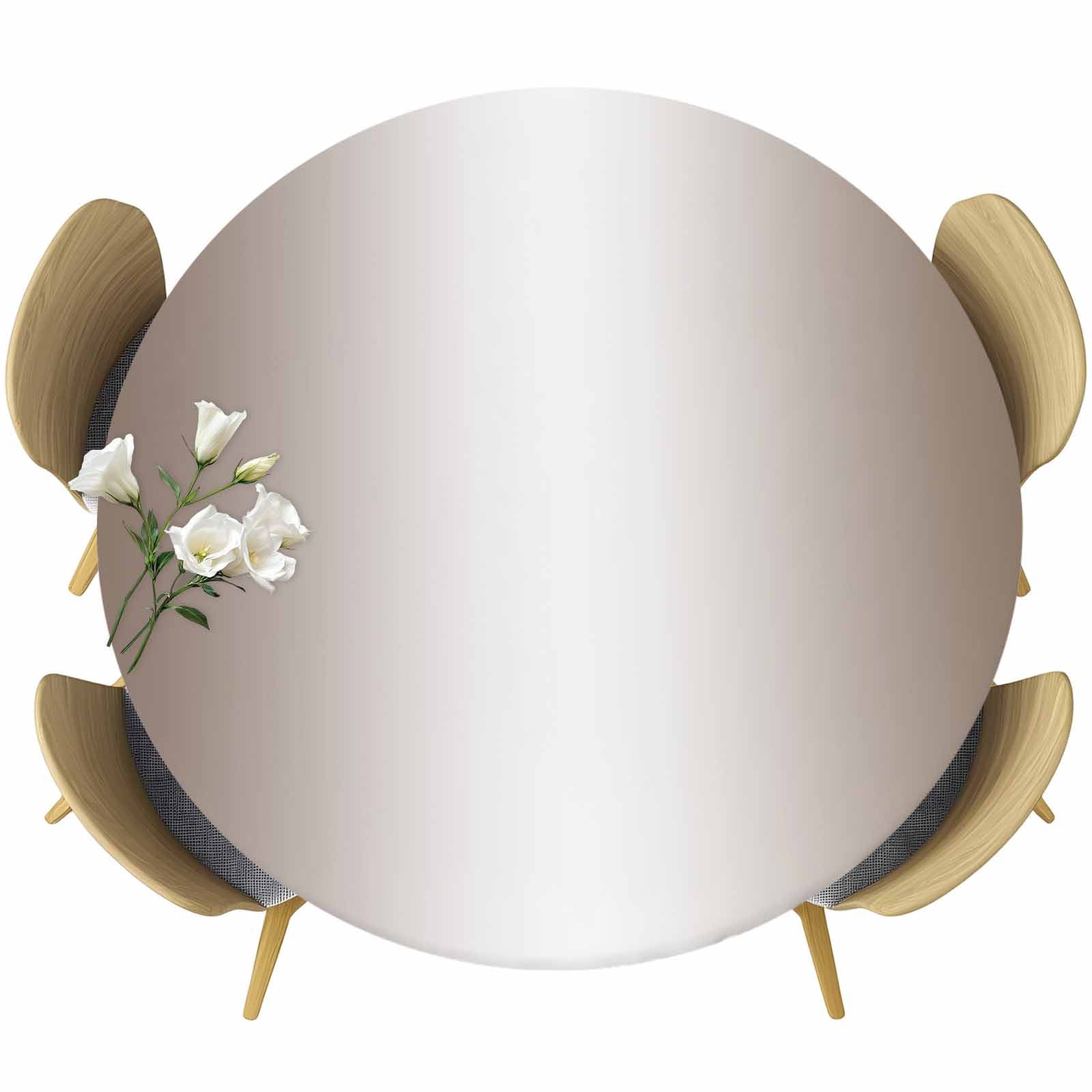 Brown White Ombre Round Tablecloth 45-54 Inch Round Fitted Table Cloth ...