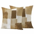 Brown White Outdoor Pillow Covers Set of 2 Graffiti Art Mottled ...