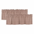 Brown White Pixels 2 Panels Kitchen Valance, Modern Contemporary ...