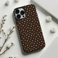 Brown White Star Phone Case Neutral Winter Look iPhone 17 16 15 14 13 ...
