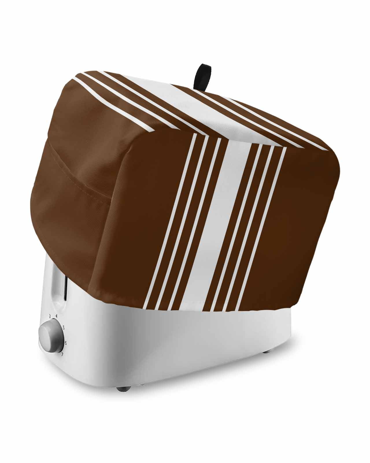 Brown White Stripe Toaster Cover 4 Slice, Large Kitchen Appliance ...