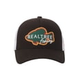 Realtree® Fishing Brown/White 5-Panel Cap – Structured Mesh Back ...