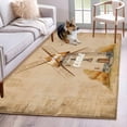 Brown Windmill 4x6 Area Rugs for Living Room, Spring Will Always Come ...