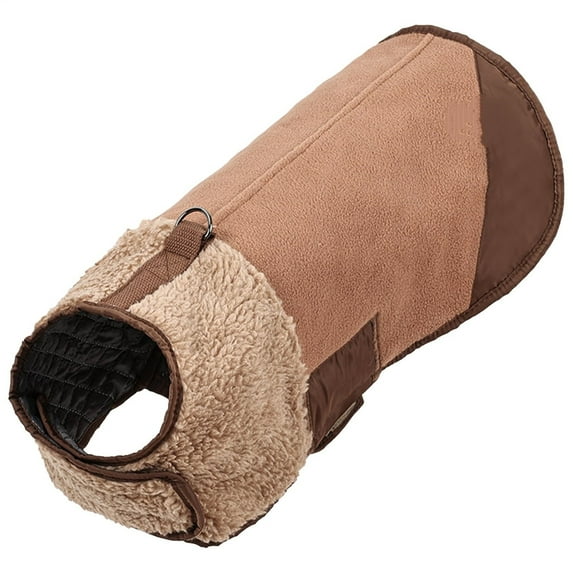 Brown Winter Windproof Dog Coat Size XL, Adjustable Warm Jacket with ...