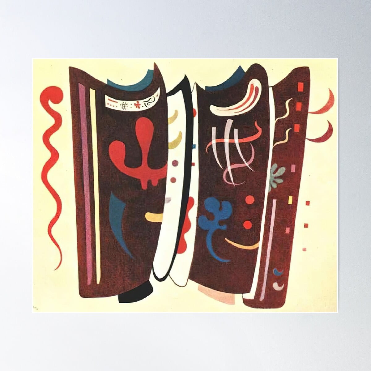 Brown With Supplement Poster Wall Art, Modern Wall Decor For Living ...