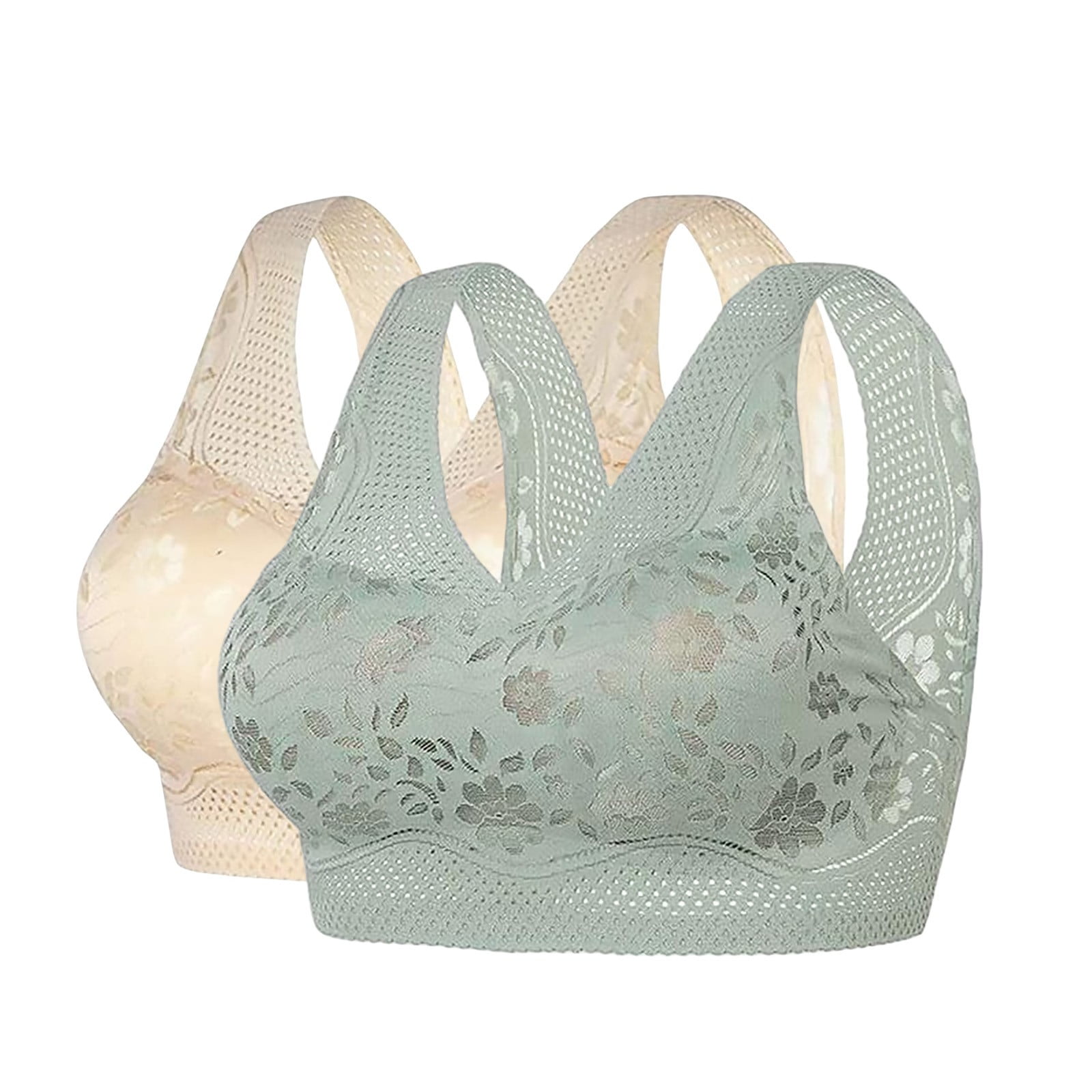 Brown Womens Bras High Support Bras for Women Adjustable Strap Full ...