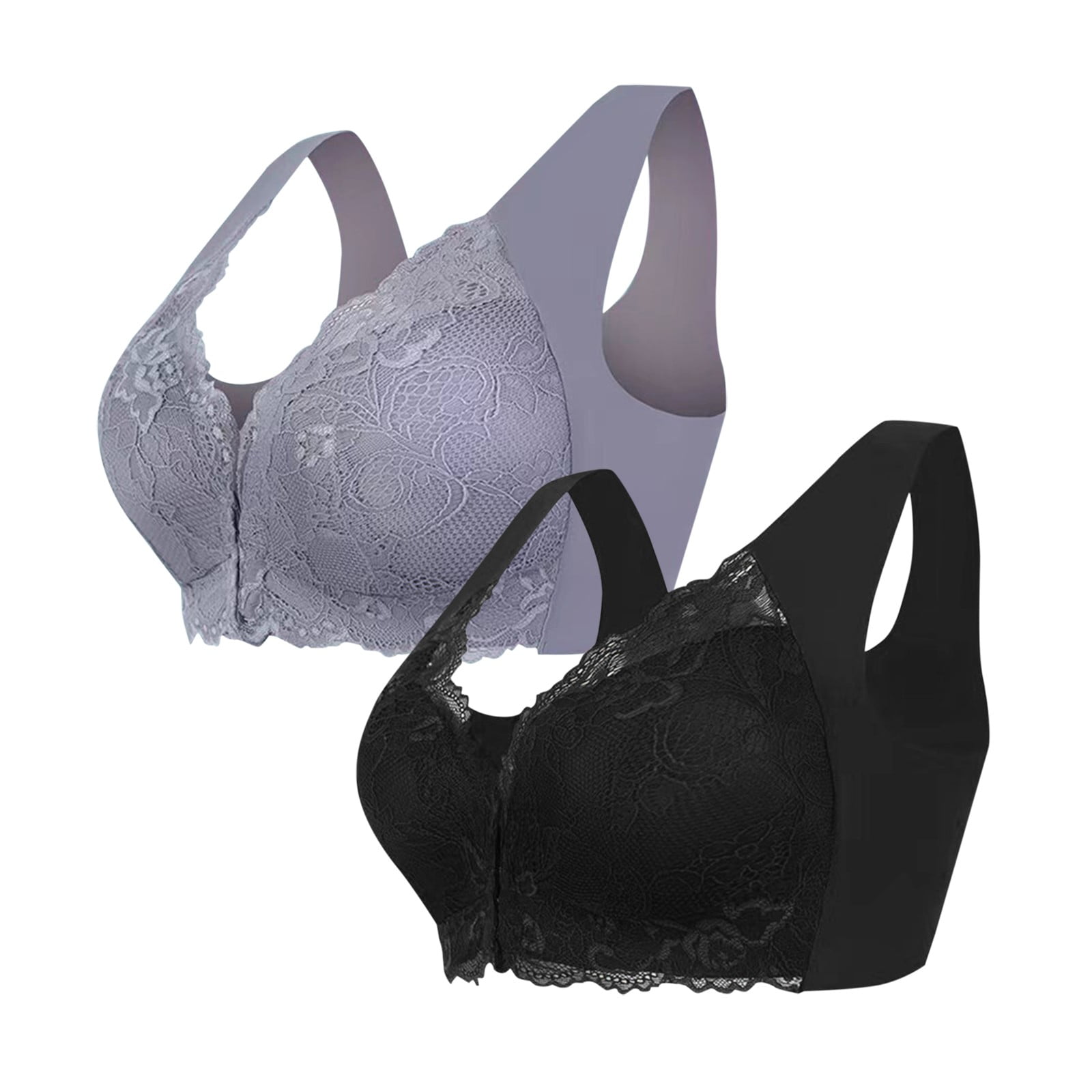 Brown Womens Bras Thin Laceless Ring Comfortable Breathability ...