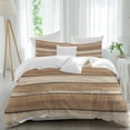Brown Wood Grain Duvet Cover Set Full Size, Vintage Board Farm ...