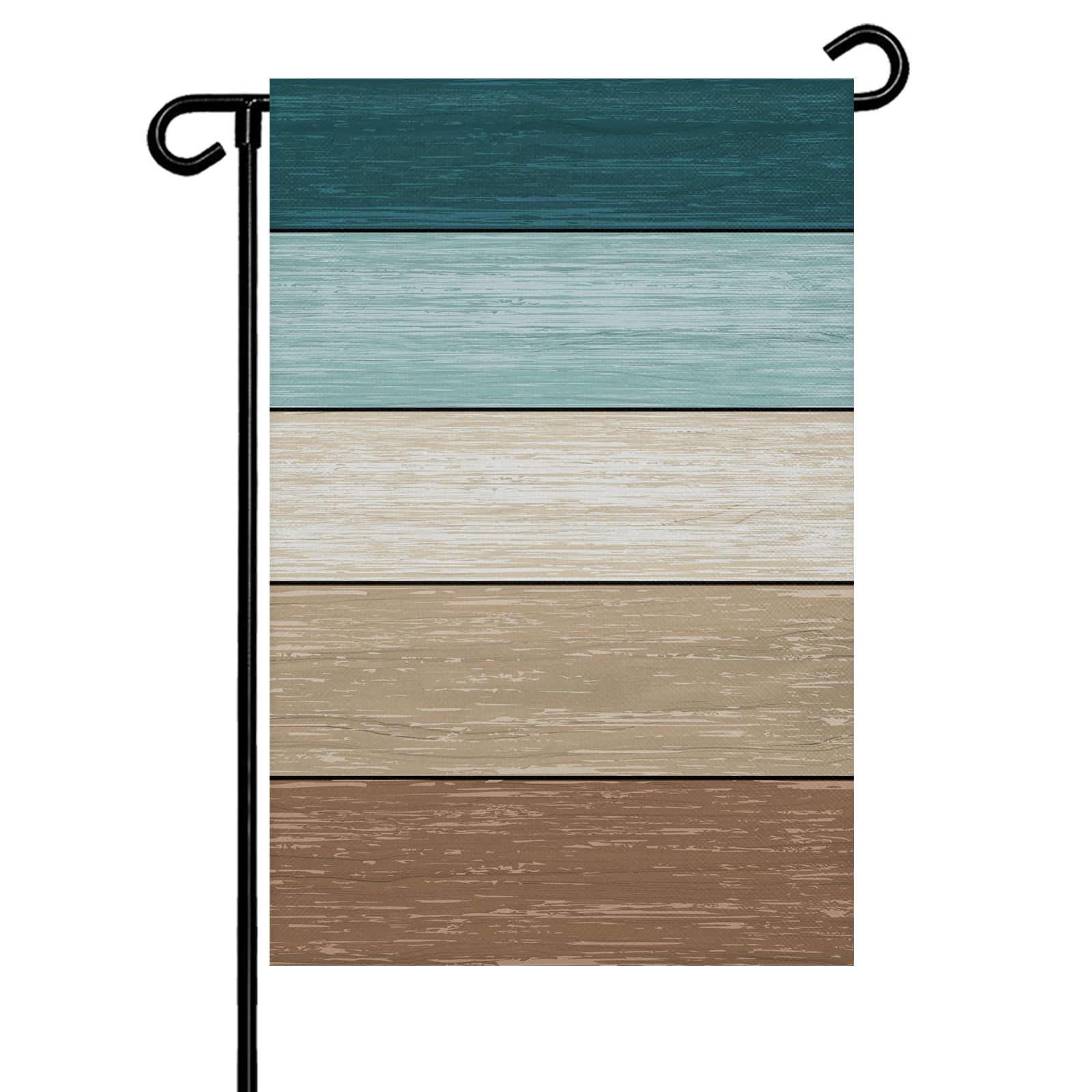 Brown Wood Grain Garden Flag 12x18 Inch Dark Green Brown Beige Khaki ...