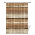 Brown Wood Grain Shower Curtains for Bathroom, Vintage Board Farm ...