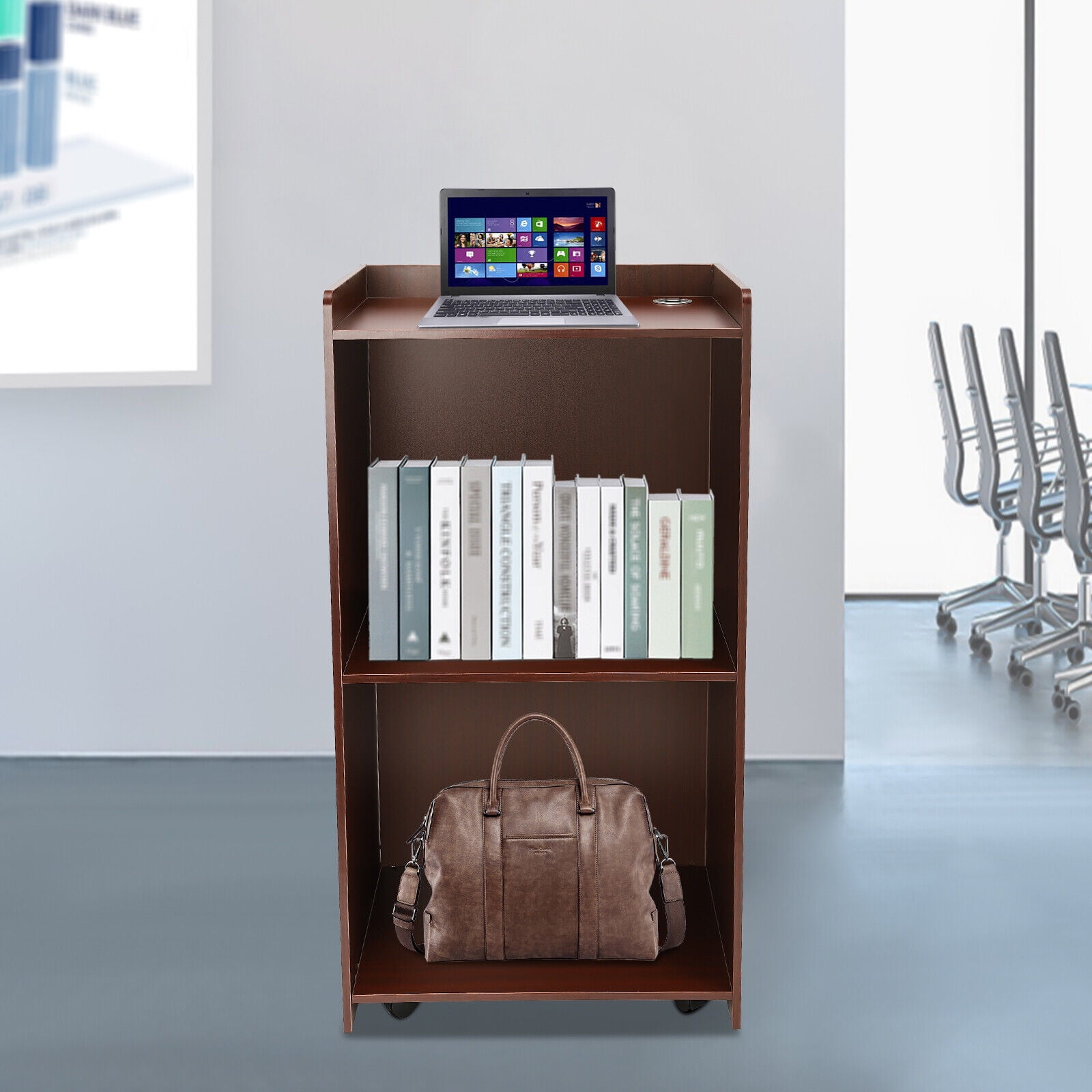 Brown Wood Podium Church Pulpit School Lectern Conference Debate Stand ...