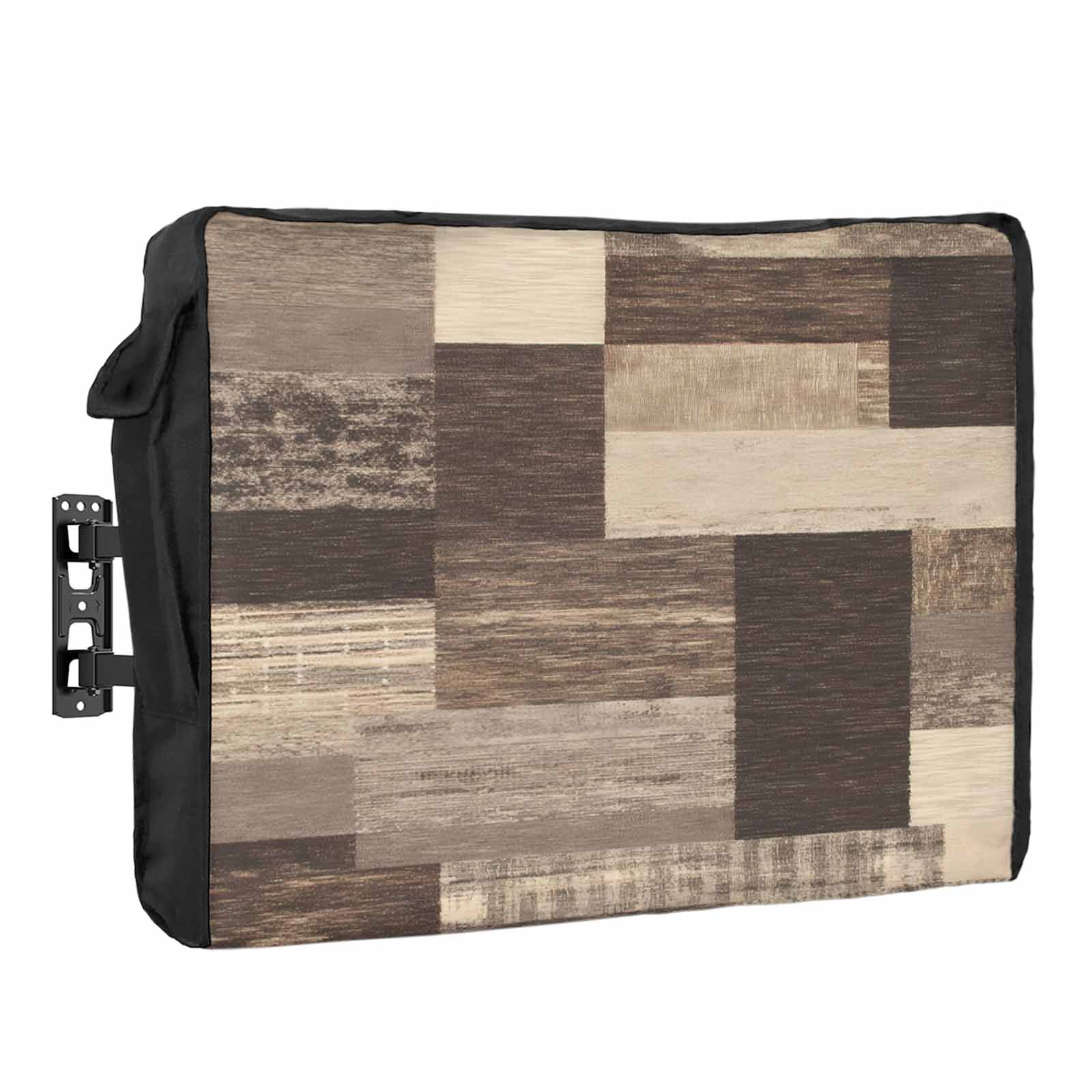 Brown Wood Stripes Outdoor TV Cover 30 to 32 inch Weatherproof ...