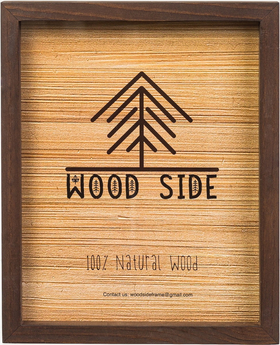 Brown Wooden Picture Frames 16x20 - Natural Rustic Solid Wood Thick ...