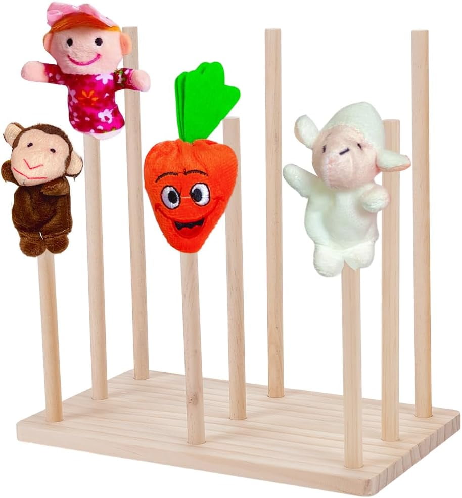 Brown Wooden Puppet Stand Wooden Puppet Tree Display Wood Display Stand ...