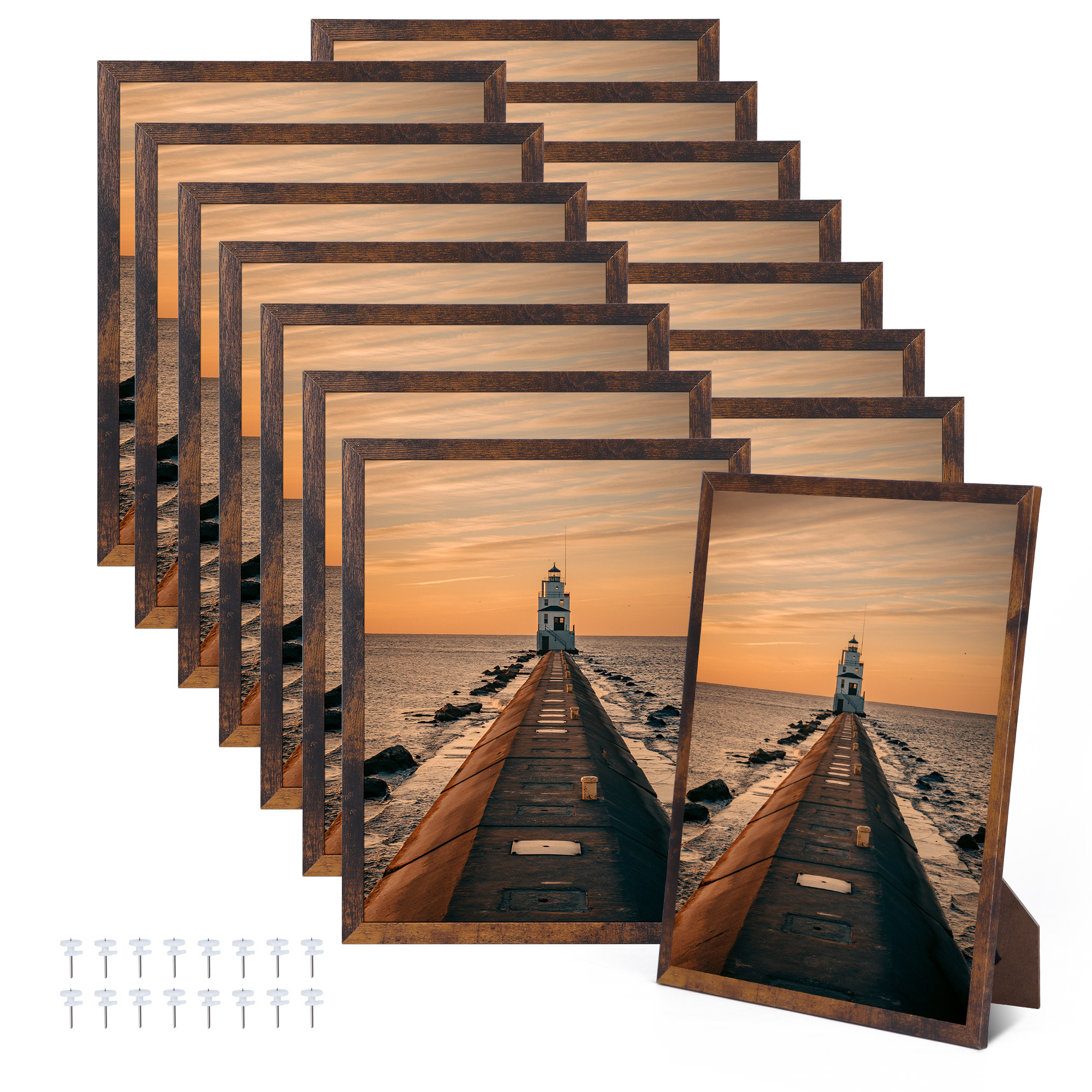 8x8 Picture Frame, Square Instagram Photo, for Tabletop or Wall Display ...