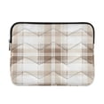 Brown and Beige Plaids Quilted Laptop Protective Cases Computer Sleeves ...